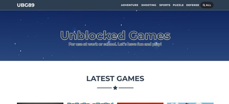 UBG89 | The Hub for Free Online Gaming Adventures