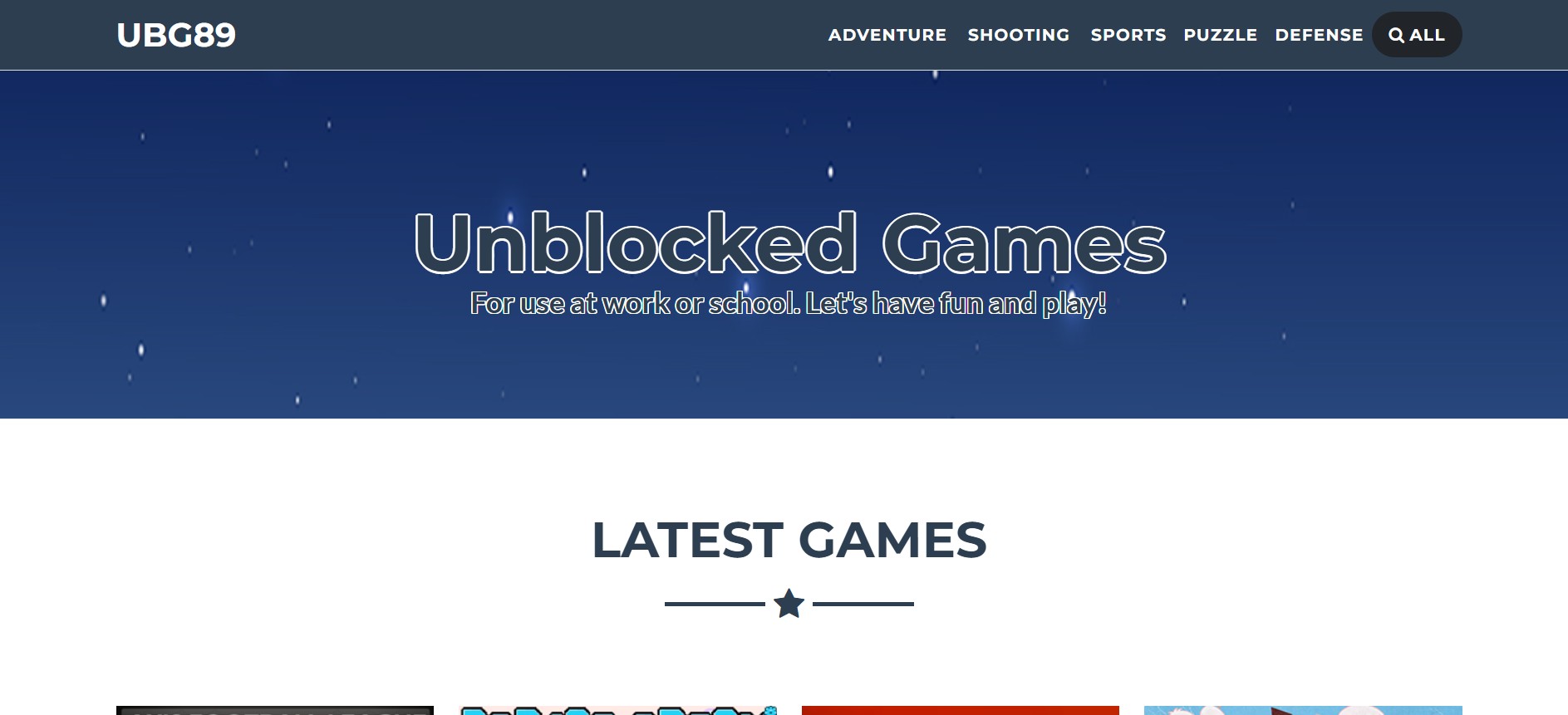 UBG89 | The Hub for Free Online Gaming Adventures