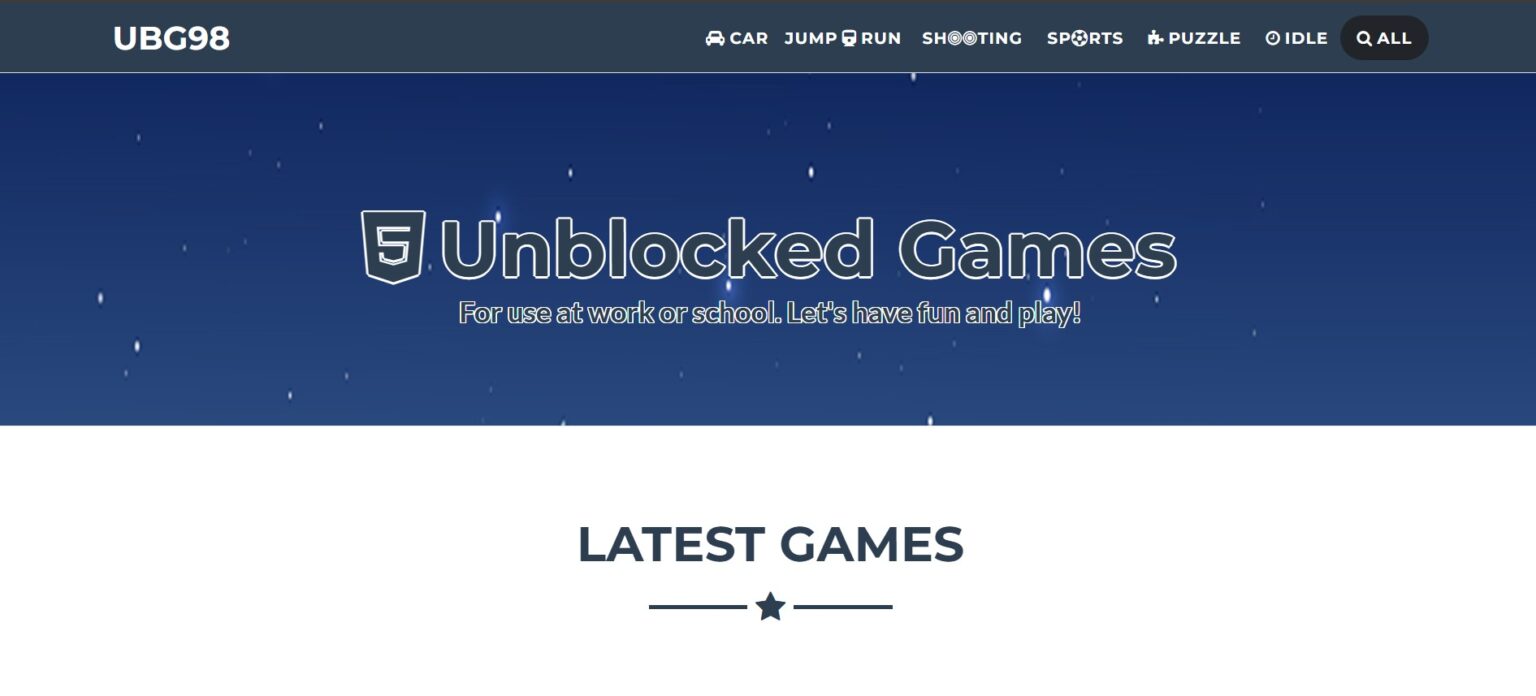 UBG98: How to Play and Access? - Top 10 Games