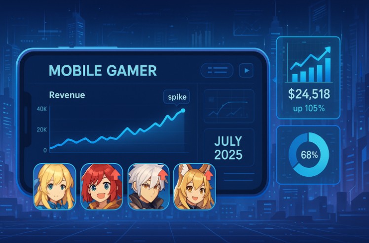 Gacha Revenue July 2025: Global Rankings and Market Trends